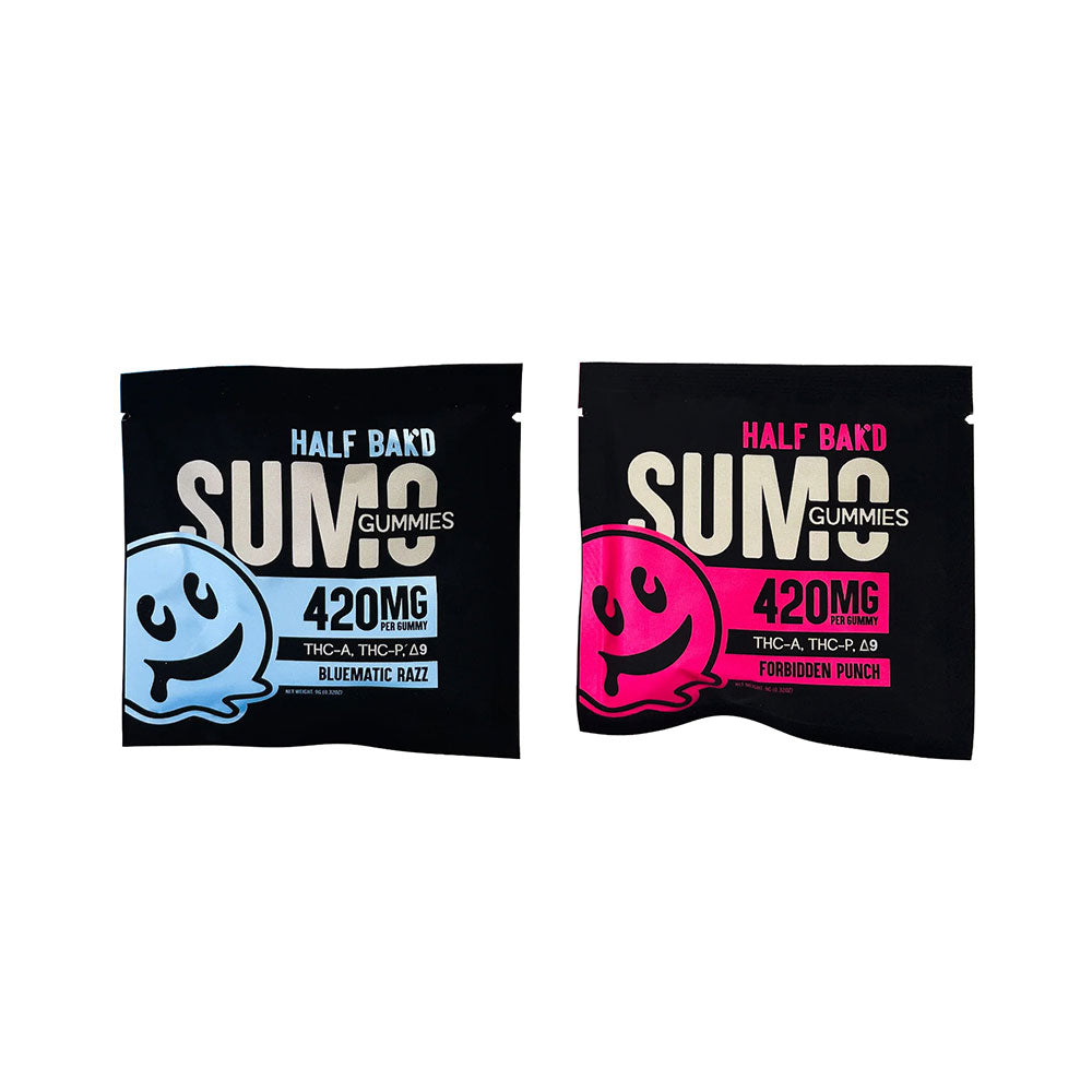 HALF BAK'D Sumo Gummies 2ct 420MG per Gummy – UNISHOW HALF BAK'D Sumo Gummies 2ct 420MG per Gummy – UNISHOW