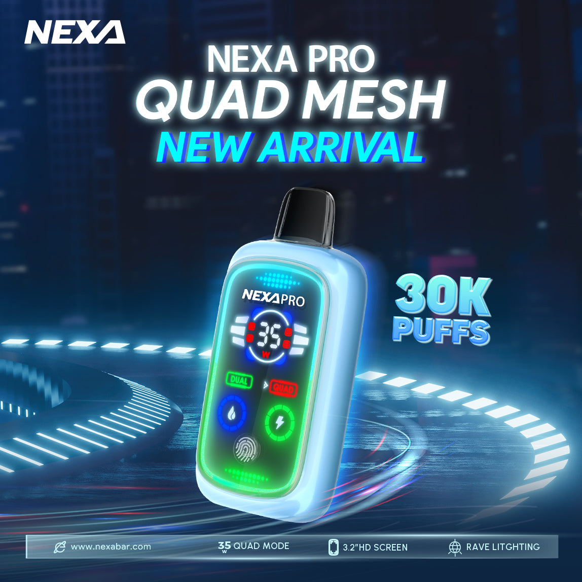 NEXA Pro 30K Puff Disposable Device - 30000 Puffs – UNISHOW